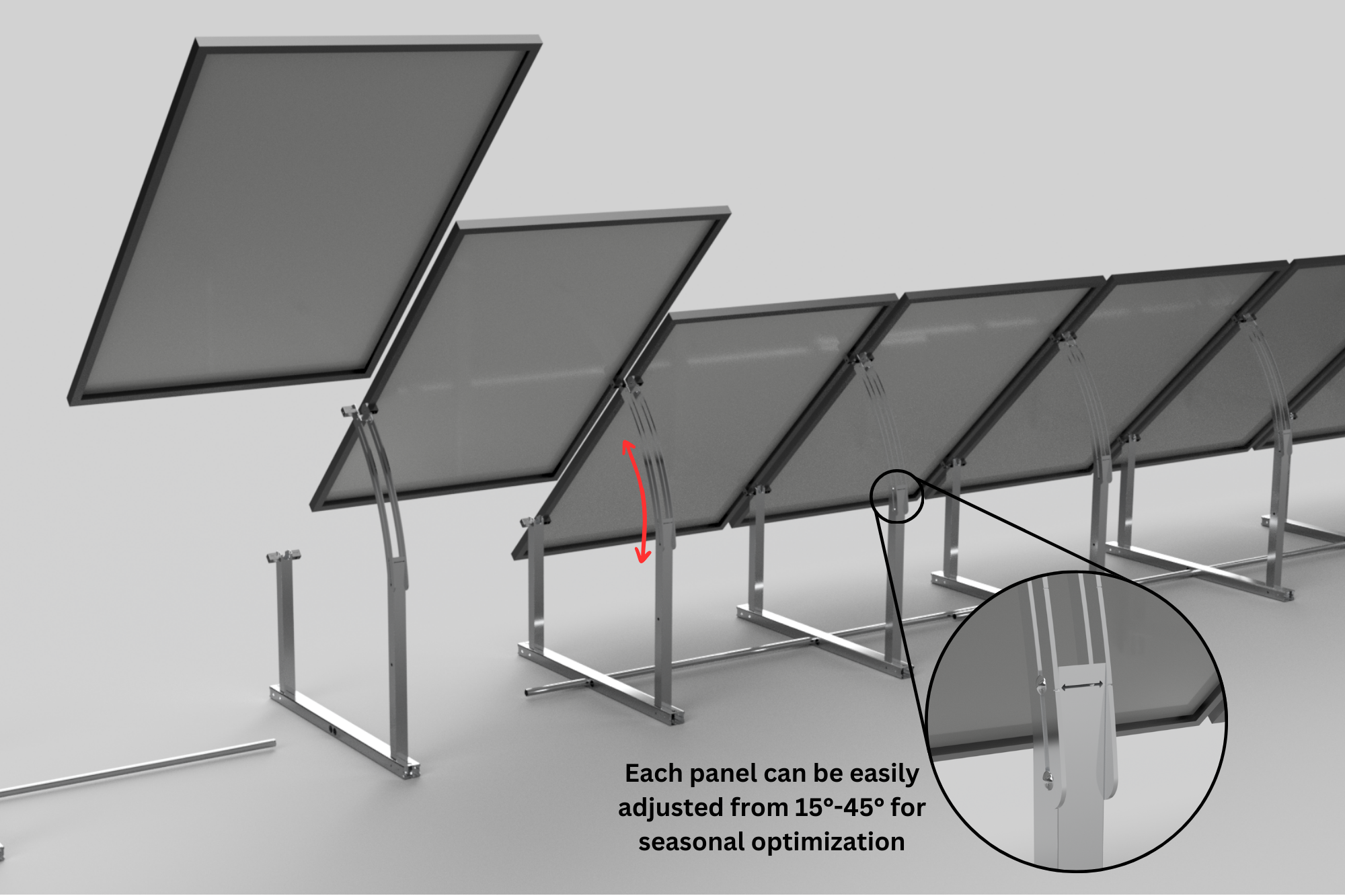 IntegraRack IR 45ASA Solar Panel Ground Mount 15 45 Deg – Green Vista ...